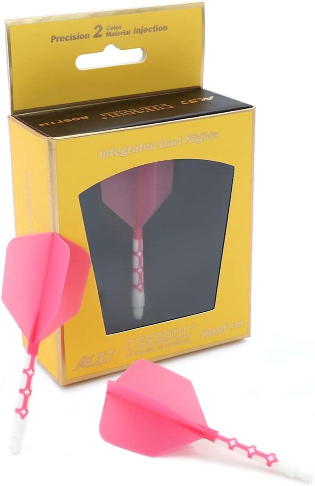 CUESOUL ROST T19 33mm Big Wing Dart Shaft & Flights - Pink Flight, No ...