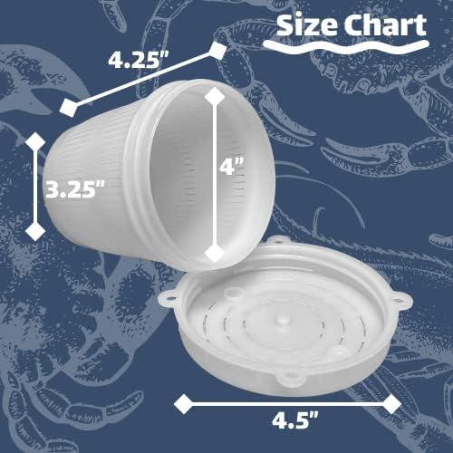 Ladner Traps 1 Liter Vented Bait Cup - White | High-Quality Fishing ...