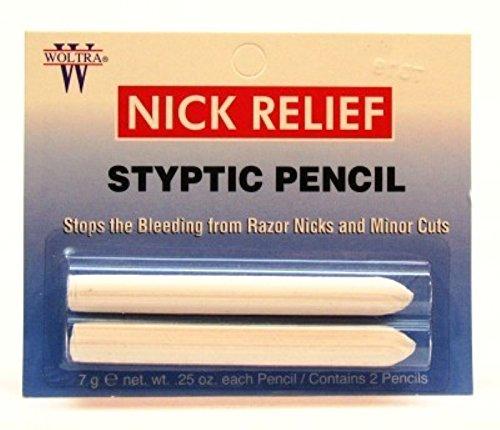 Nick Relief Styptic Pencil Twin Pack - Fast-Acting Solution for Men's ...