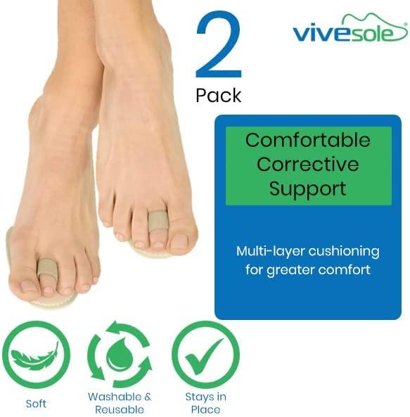 ViveSole Toe Straightener Splint Pair - Metatarsal Support for Hammer ...