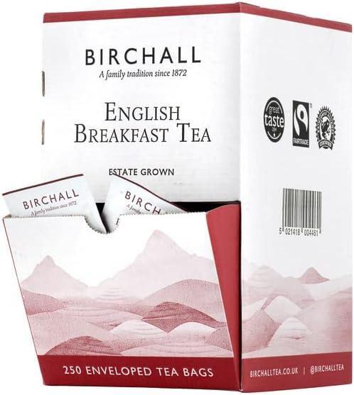 Birchall Tea - English Breakfast Tea - 1 Box Of 250 Enveloped Plant ...