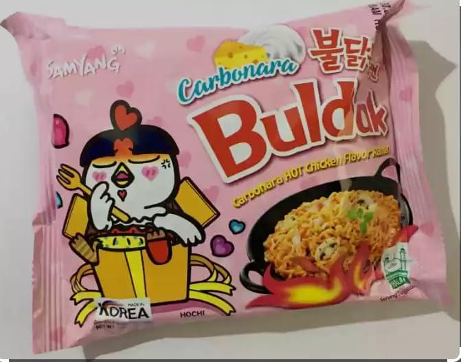 5 Packs Samyang Buldak - Carbonara Hot Chicken Flavour Ramen 130g (Total 650g) | Stir Fried ...