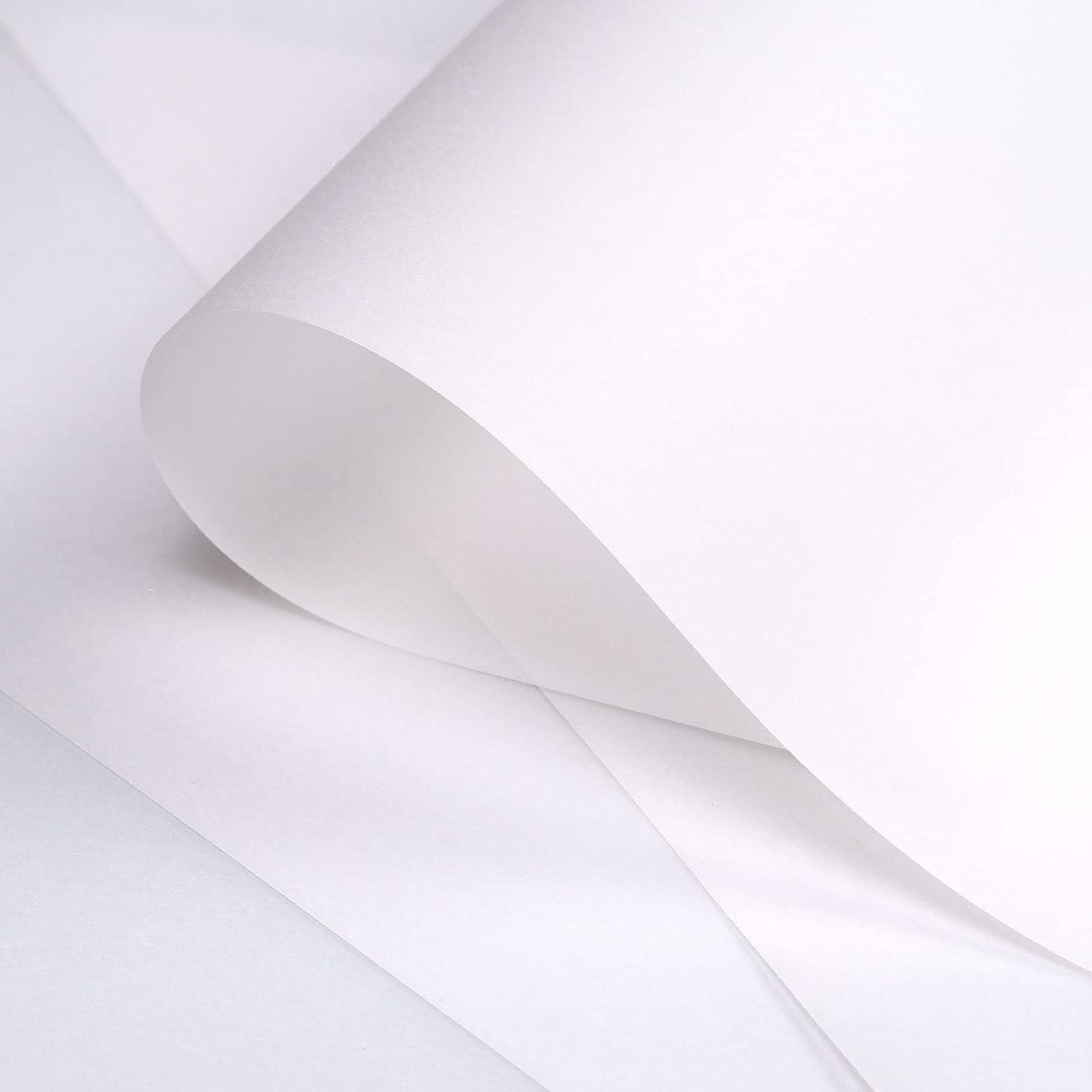 Vellum Paper 100-Sheet Transparent Paper 8.5 x 11 Inches 93 GSM ...