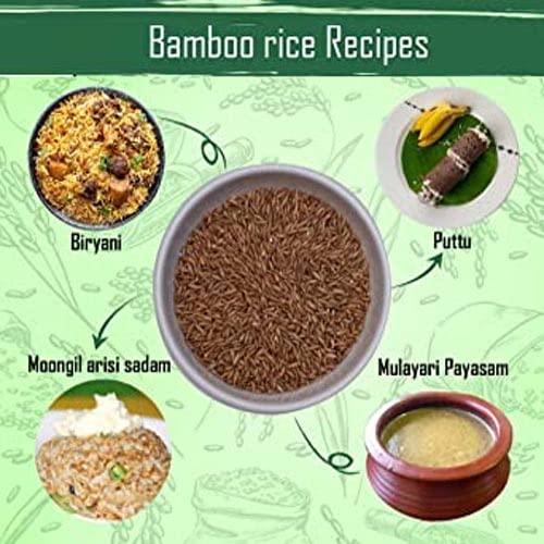 NalAmudhu Bamboo Rice 250g - Premium Moongil Arisi Brown Seed Rice ...