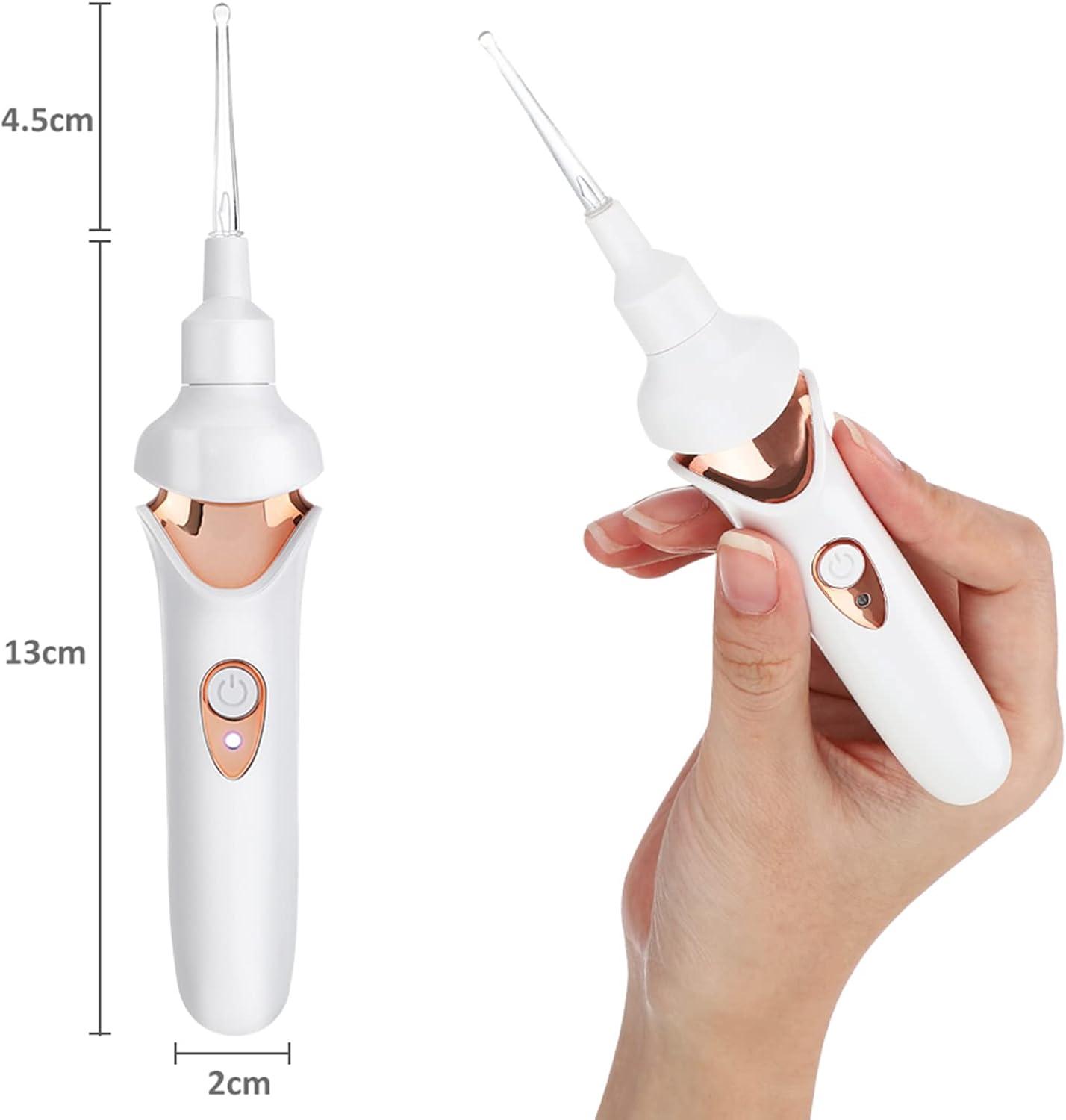 Portable Ear Vacuum Wax Remover with LED Light - Ear Cleaner for Kids ...