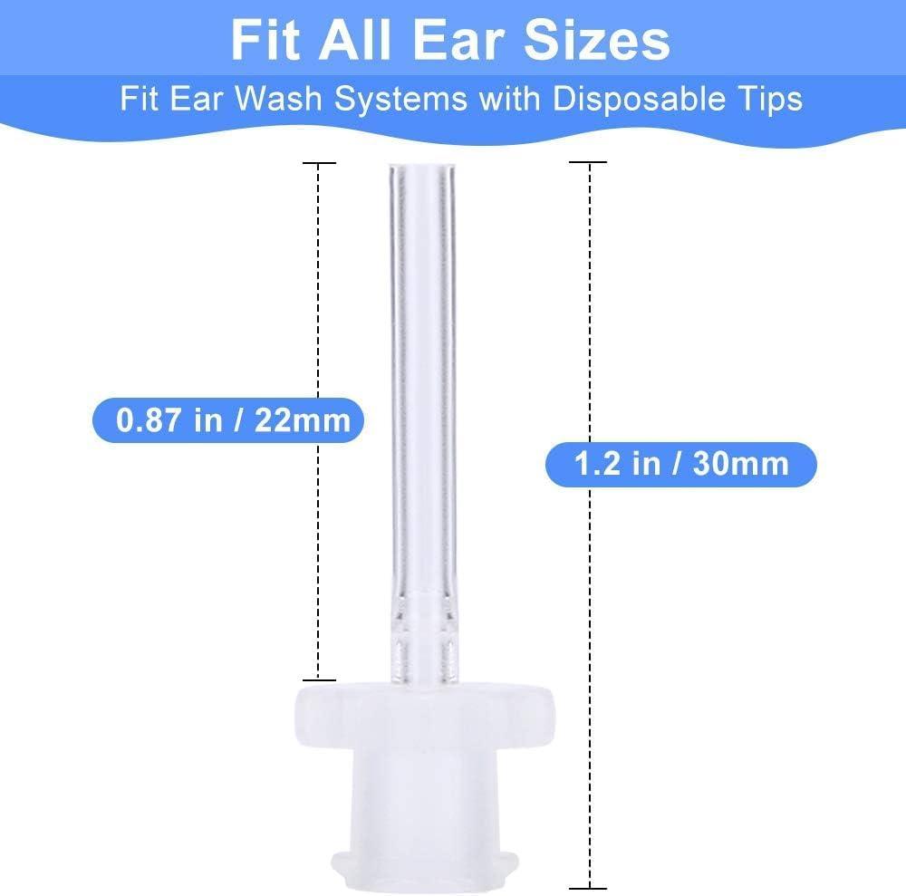 30 Pack Disposable Ear Washer Tips - Compatible with All Ear Irrigation ...