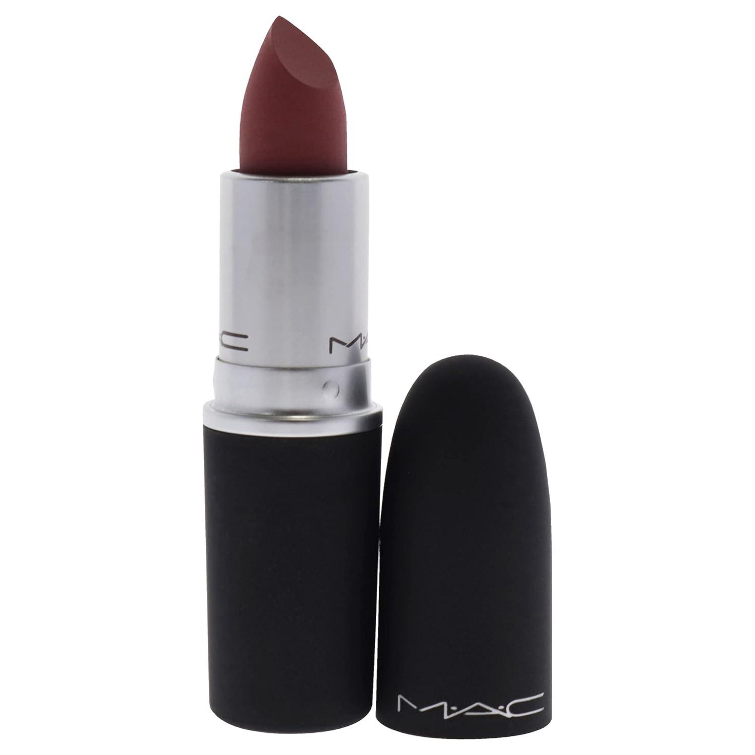MAC Powder Kiss Lipstick - Brickthrough 930, Women's Lipstick 0.1 oz ...