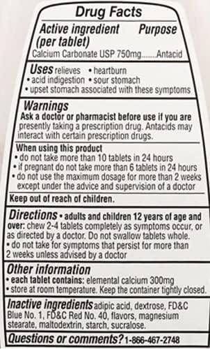 Walgreens Extra Strength Assorted Berries Antacid Chewable Tablets ...