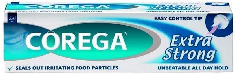 Corega Denture Adhesive Cream Original Extra Strong 40g - Secure Hold ...