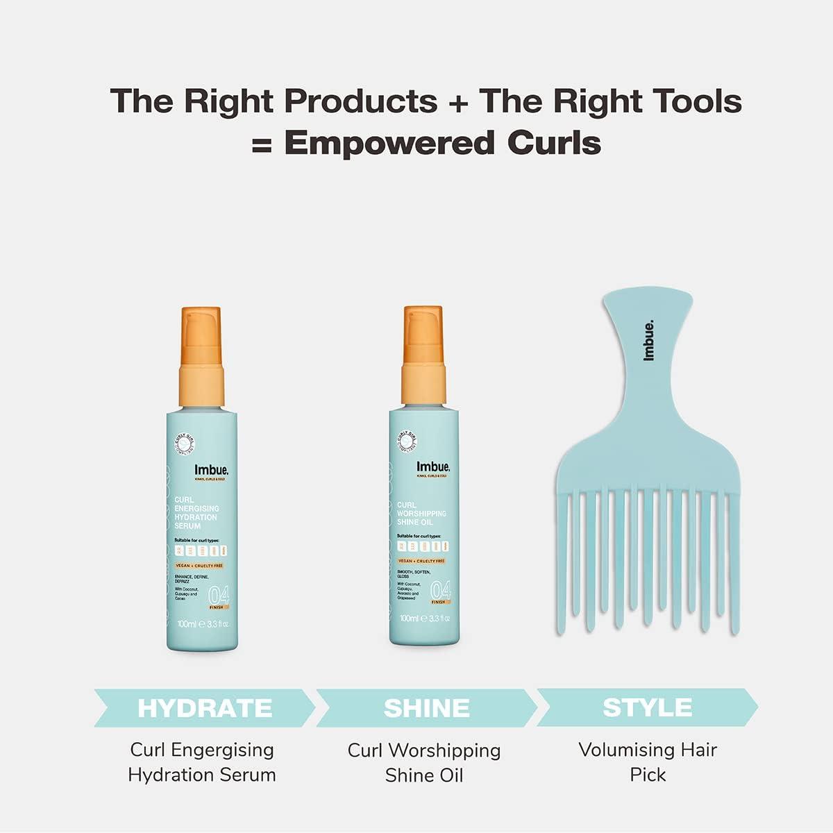 Imbue Volumising Hair Pick Afro Picks for Men and Women - Easy Grip ...