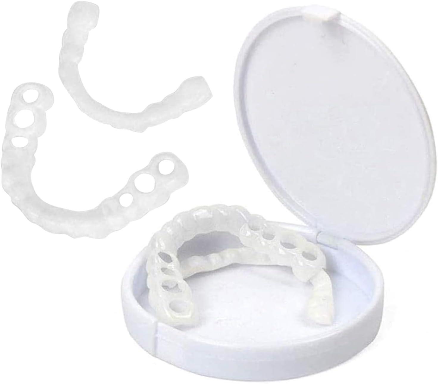 Snap-On Teeth Veneers for Men & Women | Temporary Fake Tooth Covers for ...