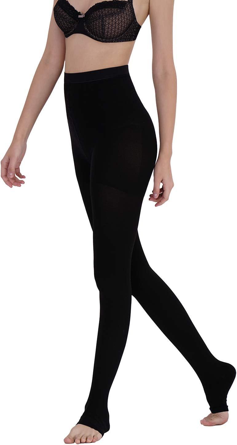 AMZAM Medical Compression Pantyhose for Women Men 15-20 mmHg Graduated ...