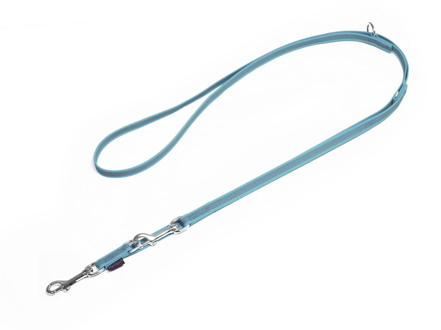 Mystique Rubberized Leash - 20mm Standard Carabiner - Light Blue - 2.5m ...