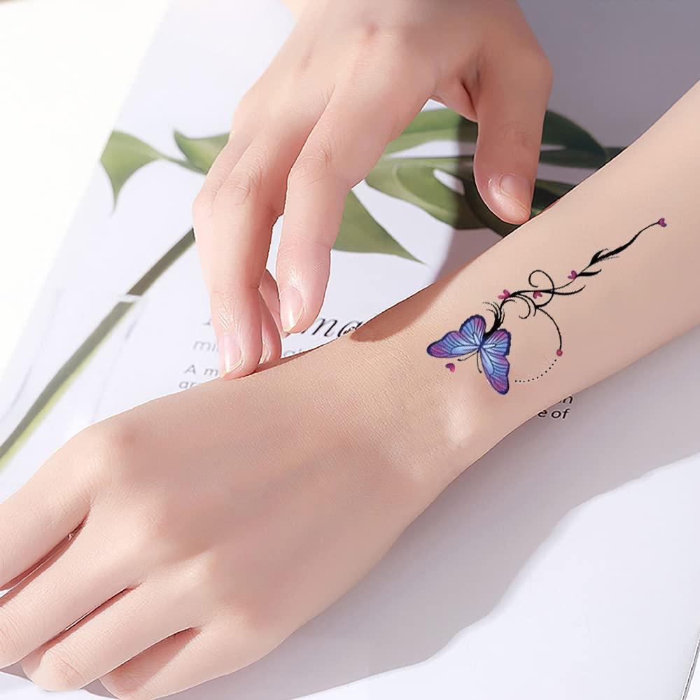 30 Sheets Muulaii Waterproof 3D Butterfly Temporary Tattoos for Women ...