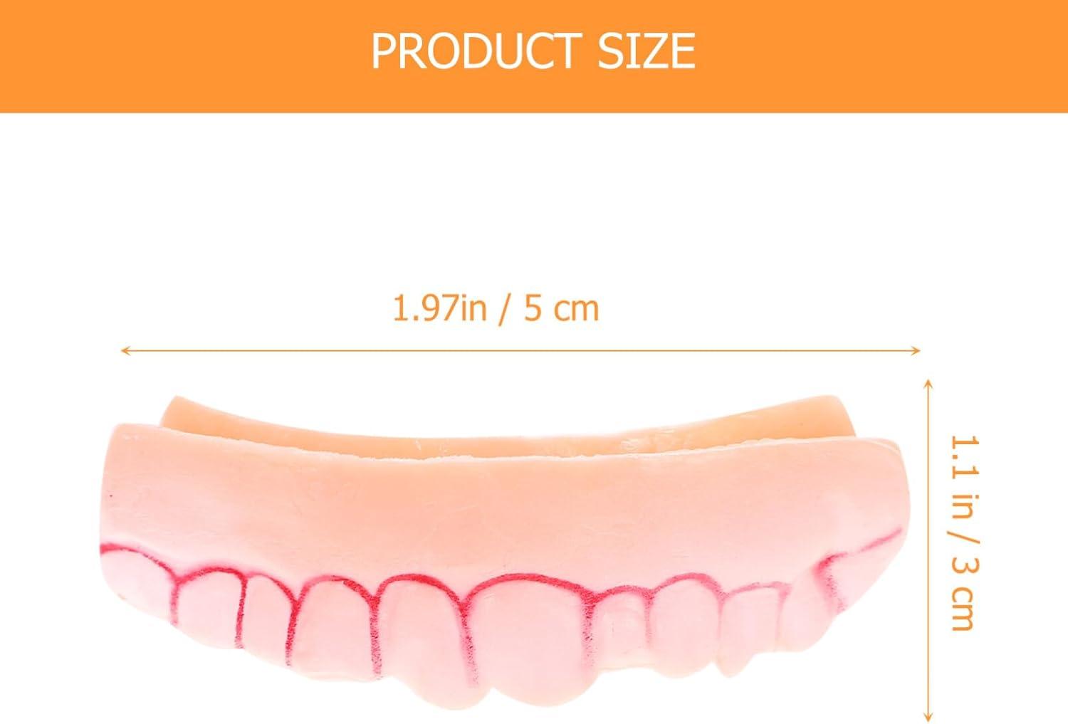 Buy Ibasenice 20st Halloween Prosthetic Ugly Teeth - Creepy & Funny ...