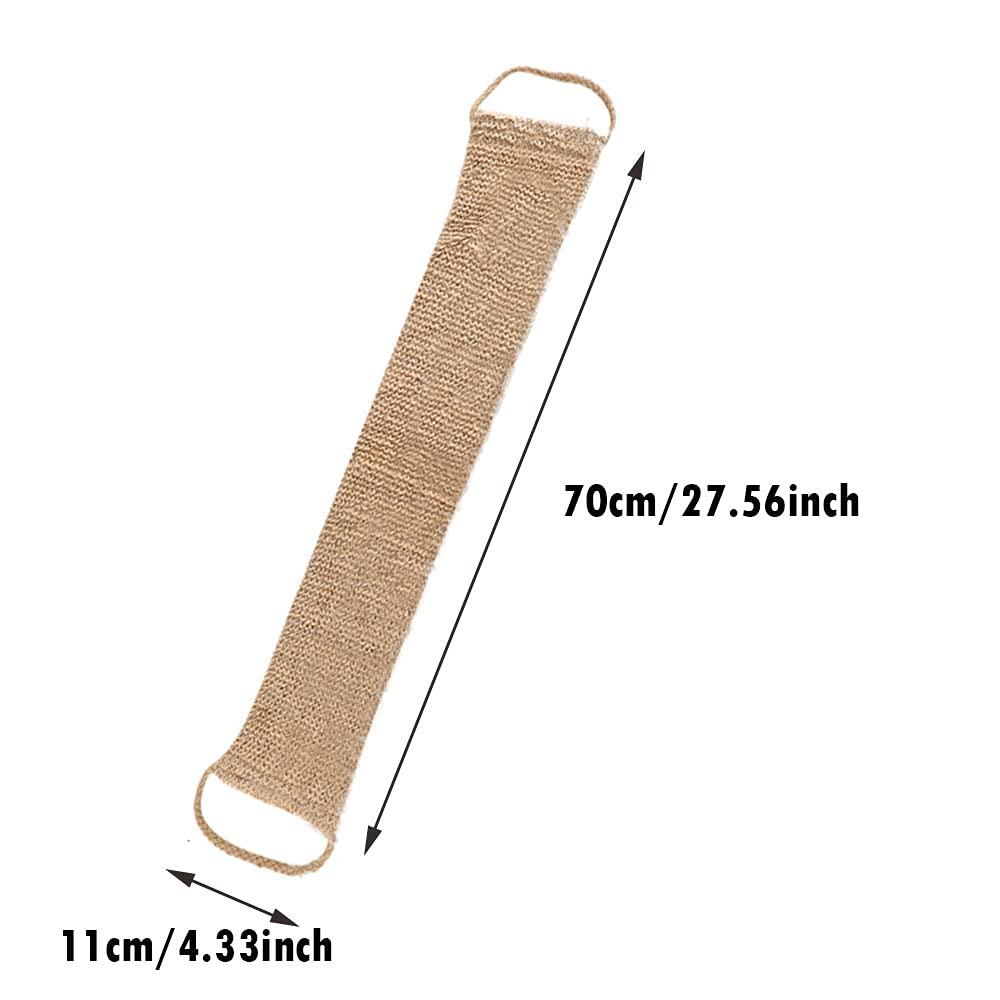 Buy Hemp Back Scrubber Eco-Friendly Body Brush with Mitt for Men ...
