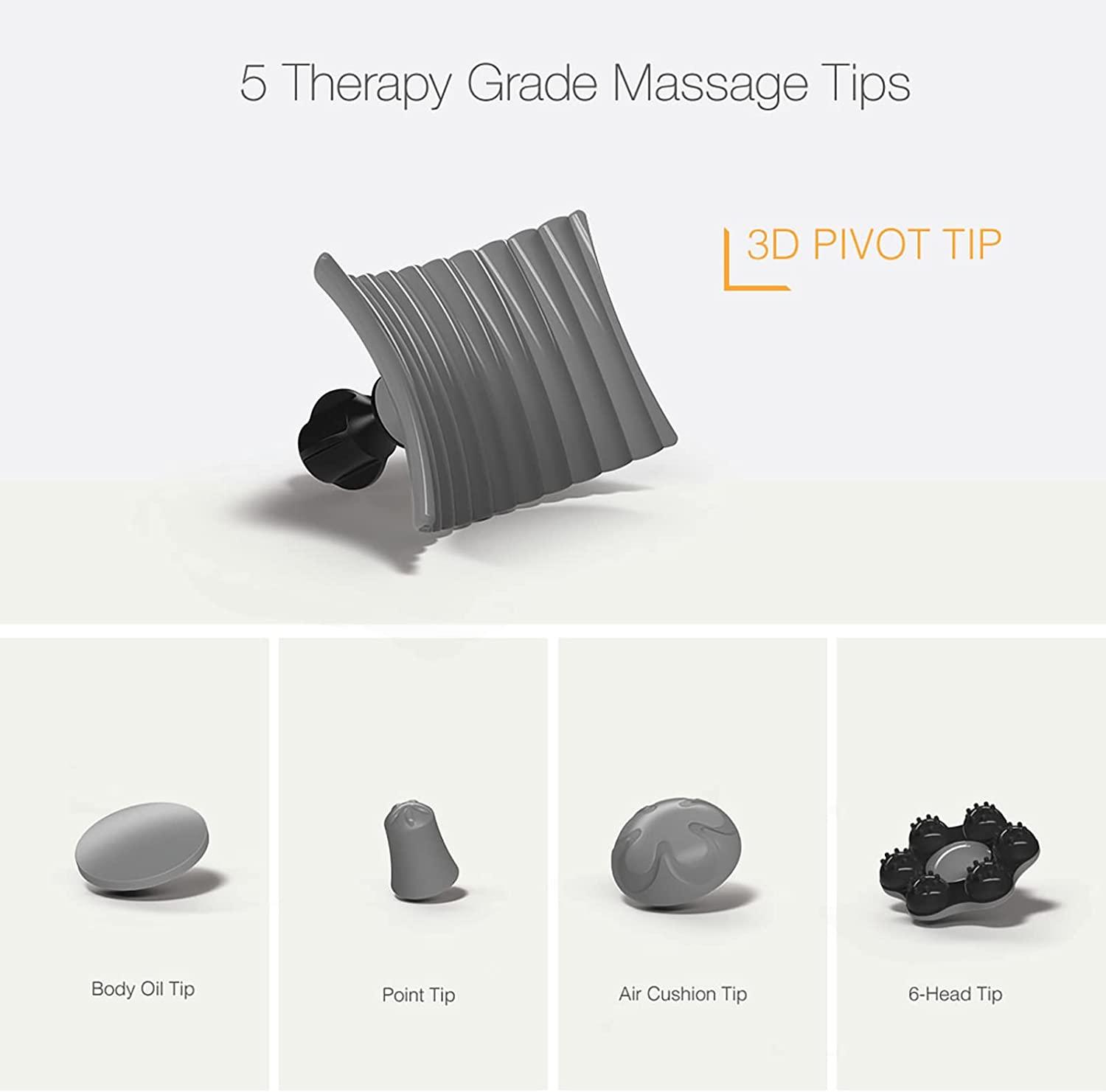 PUREWAVE CM-05 Percussion Massager with 5 Attachments - White | Buy Now ...