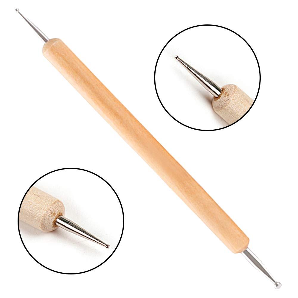 10 pc 2 Way Dotting Pen Set for Nail Art & Painting - Manicure Kit with ...