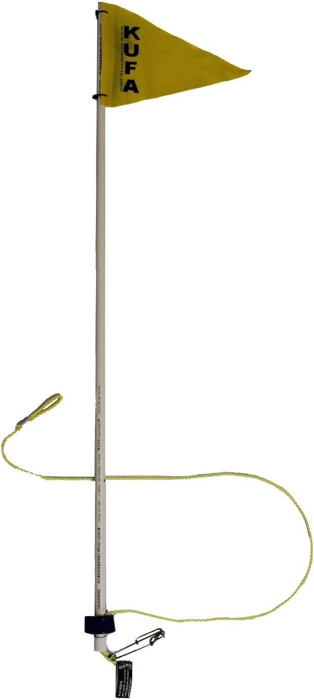 KUFA SPORTS 48" Flag Pole & 2 Piece 11" Red/White Float Combo | Buy Now ...