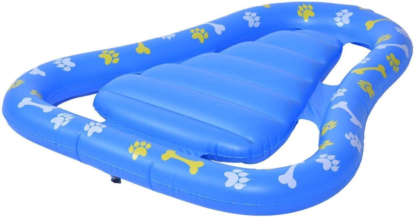 Dog Floats for Pool - Foldable Inflatable Dog Floating Row Bed for Pool ...