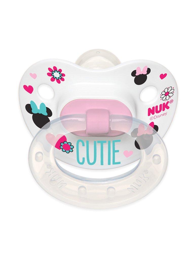 NUK Disney Baby Puller Pacifier 0-6 Months Minnie Mouse, Pink (2 Count ...