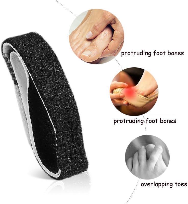 VIEEL Reusable Fabric Hammer Toe Wraps - Toe Corrector & Protectors (8 ...
