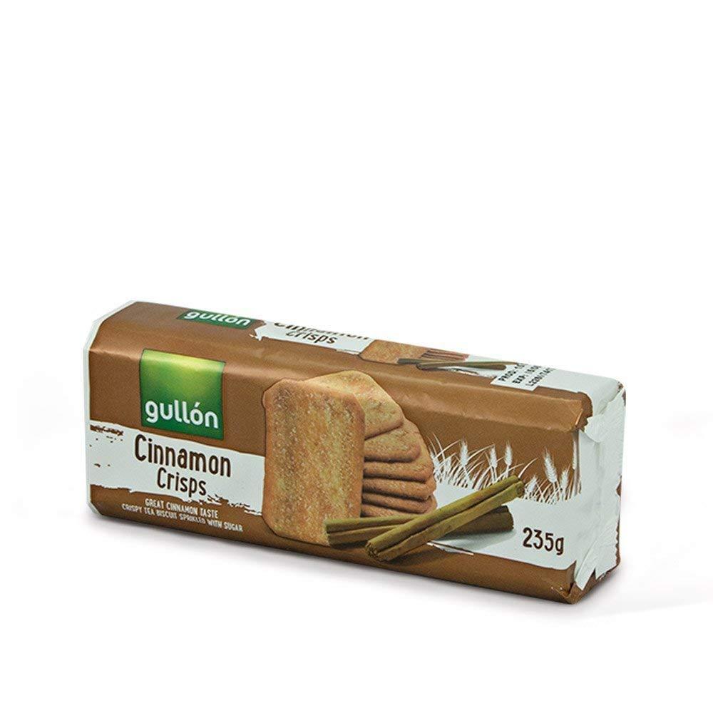 Gullon Cinnamon Crisps - 8.29 oz | Crispy Cinnamon Tea Biscuits with ...