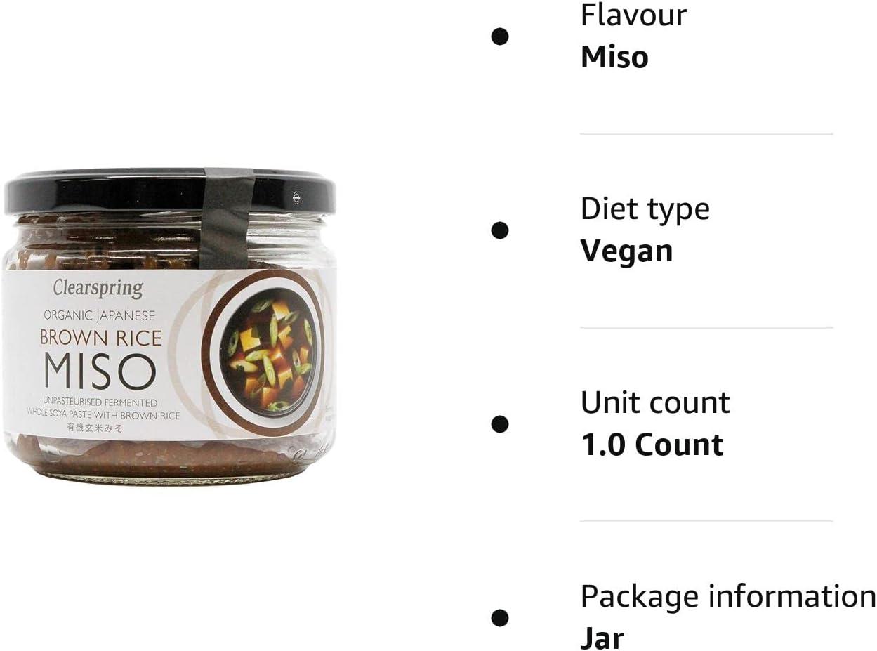 Clearspring Organic Brown Rice Miso Paste - 300g (Unpasteurised) | Buy Now with Express ...