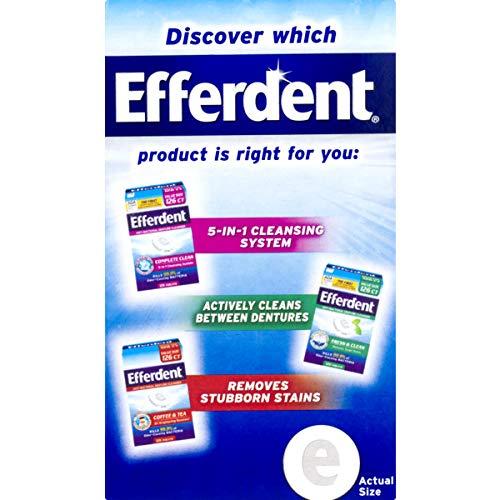 Efferdent PM Overnight Anti-Bacterial Denture Cleanser | 90 Tablets ...