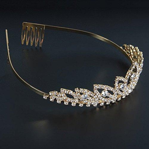 Shining Rhinestone Wedding Tiara with Comb - Bridal Crystal Headband ...