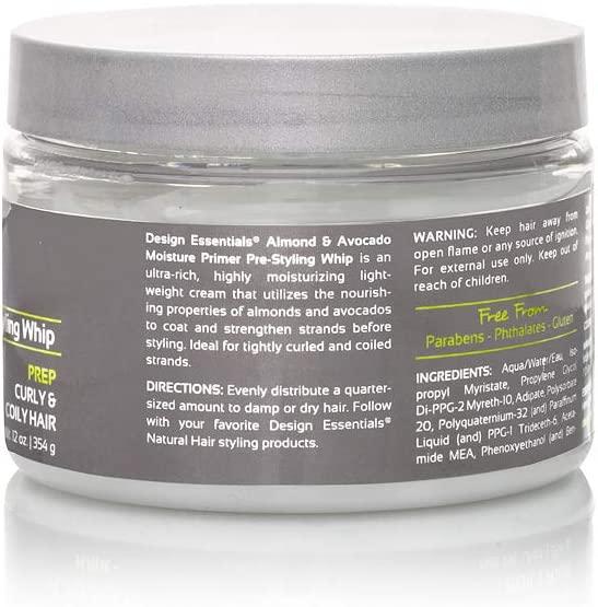 Design Essentials Almond & Avocado Moisture Primer Pre-Styling Whip 12 ... Design Essentials Almond & Avocado Moisture Primer Pre-Styling Whip 12 ...