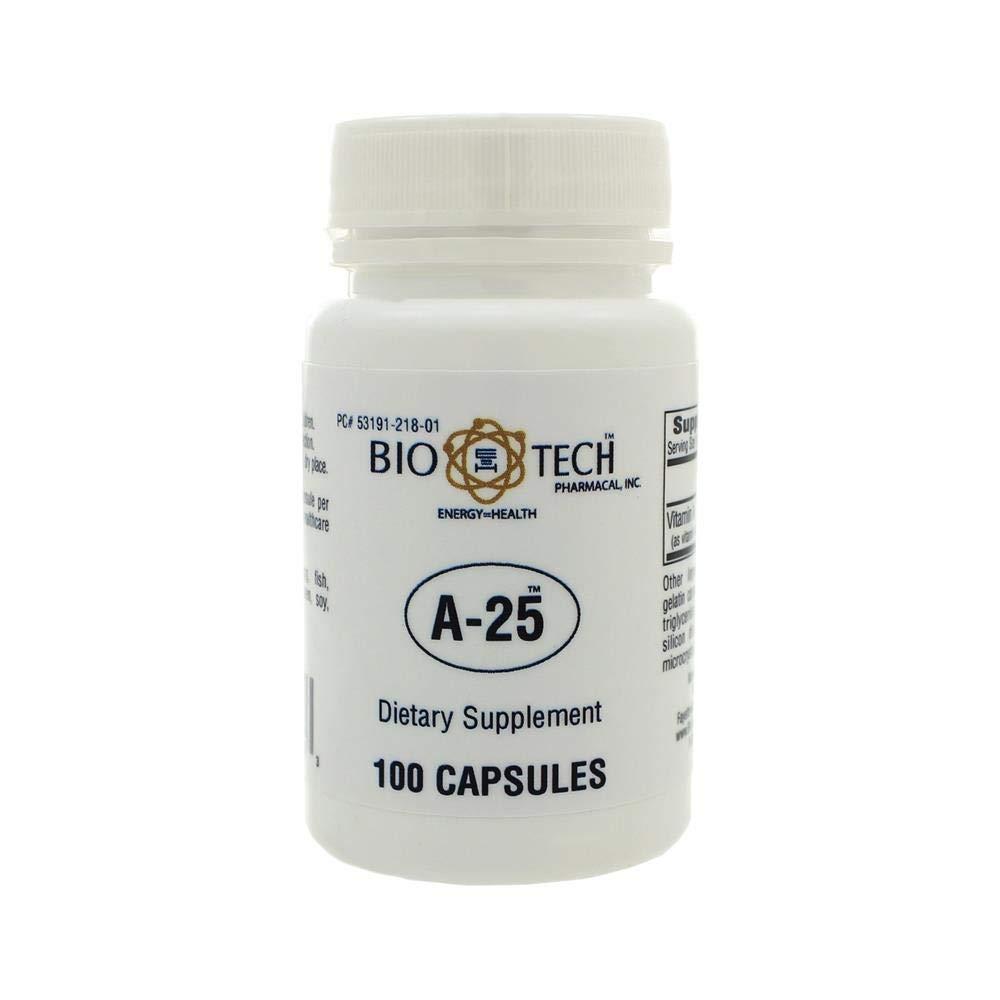Bio-Tech Pharmacal A-25 Vitamin A 25,000 IU - 100 Capsules | Buy Now ...