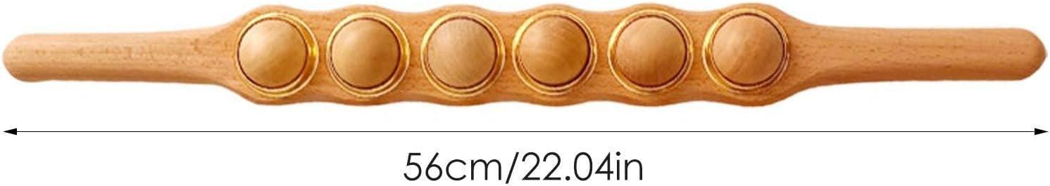 Jingling Roll Rod - Wooden Back Massage Device for Muscle Relief Gua ...