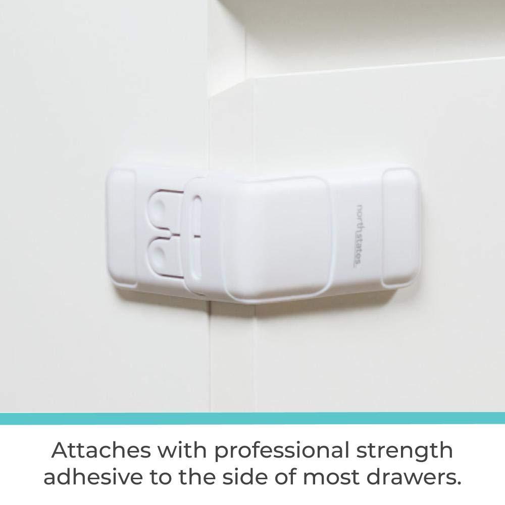 Corner Drawer Locks - Toddleroo by North States (2-Pack White) - No ...