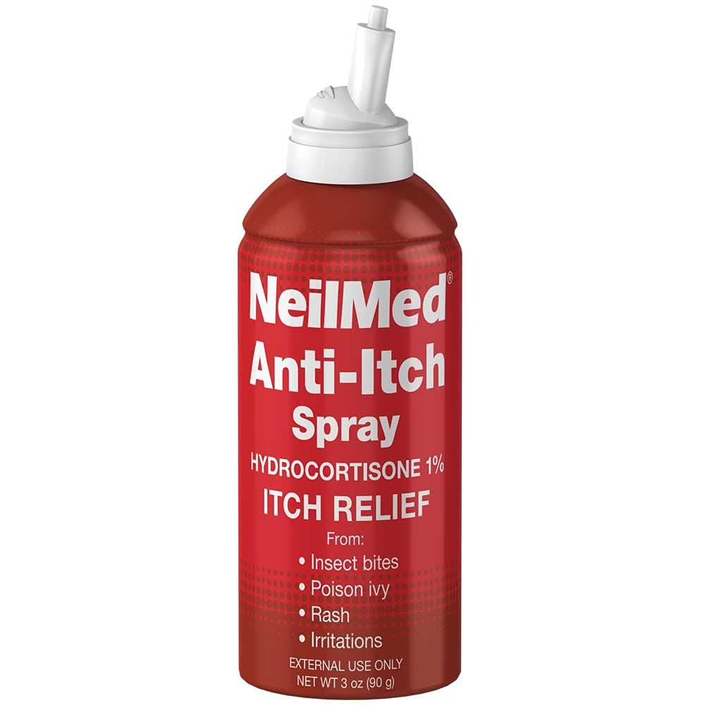 NeilMed Anti Itch Spray Hydrocortisone 1% - 3 Oz | Fast Relief Formula ...