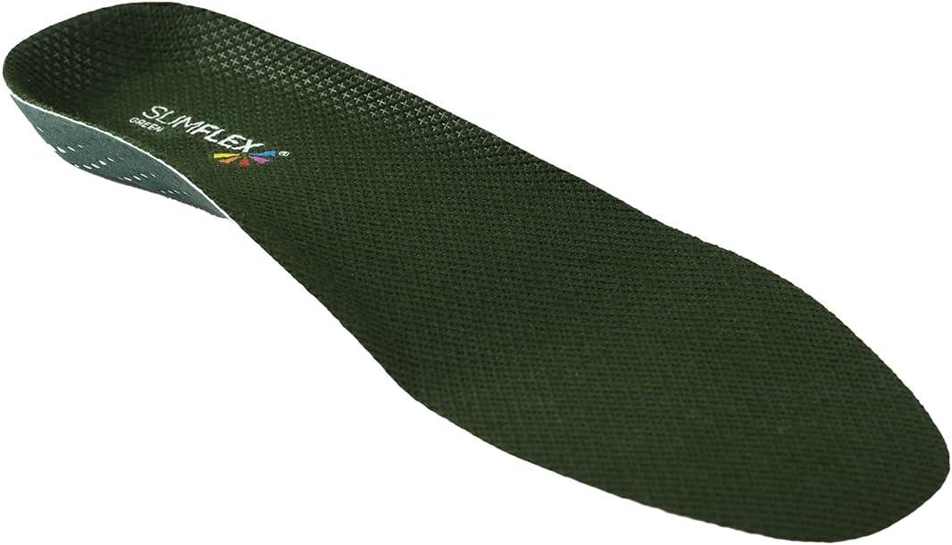 Slimflex Full Length Standard Orthotic Insoles Green - UK 6 / EU 40 ...