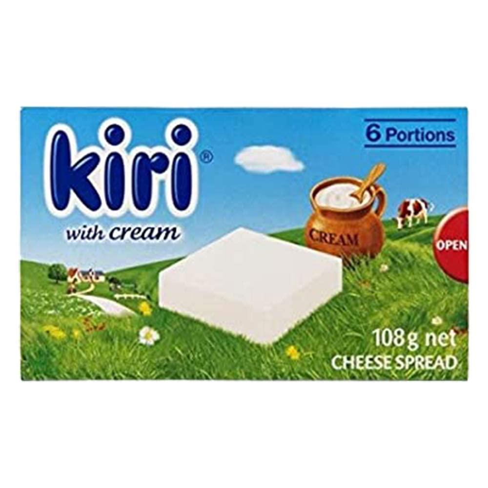 Kiri Fresh Cream & Milk 6 Cube Cheese - 4 x 108g | Rich & Creamy Cheese ...
