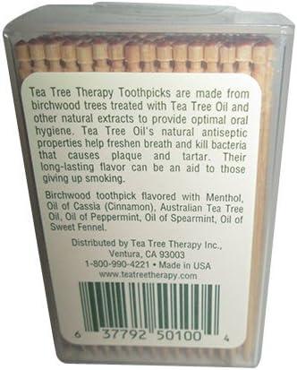 Tea Tree Therapy Mint Toothpicks 100 Ct - Natural Oral Care Essential ...