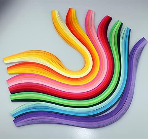 ODETOJOY Yellow Quilling Paper Gradient Strips 5MM - 120pcs, 21inch ...
