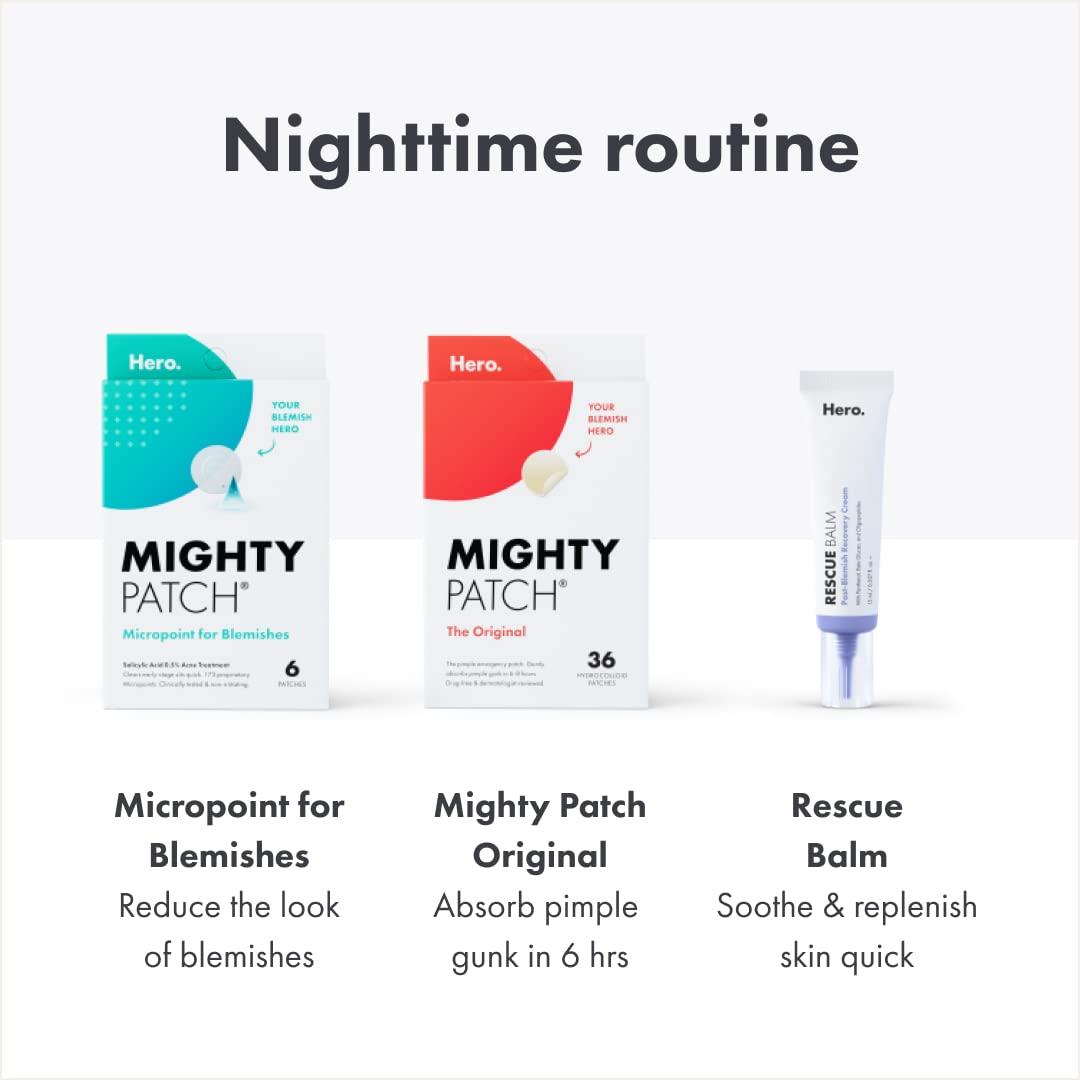 Hero Cosmetics Mighty Patch Original - 36 Acne Patches for Fast ...