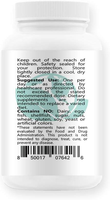 Cu 1.5mg Copper Citrate Capsules - Supports Nervous System, Collagen ...