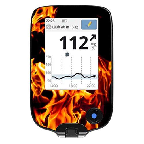 Slidesticker Freestyle Libre Stickers - Flame Design for Diabetes ...