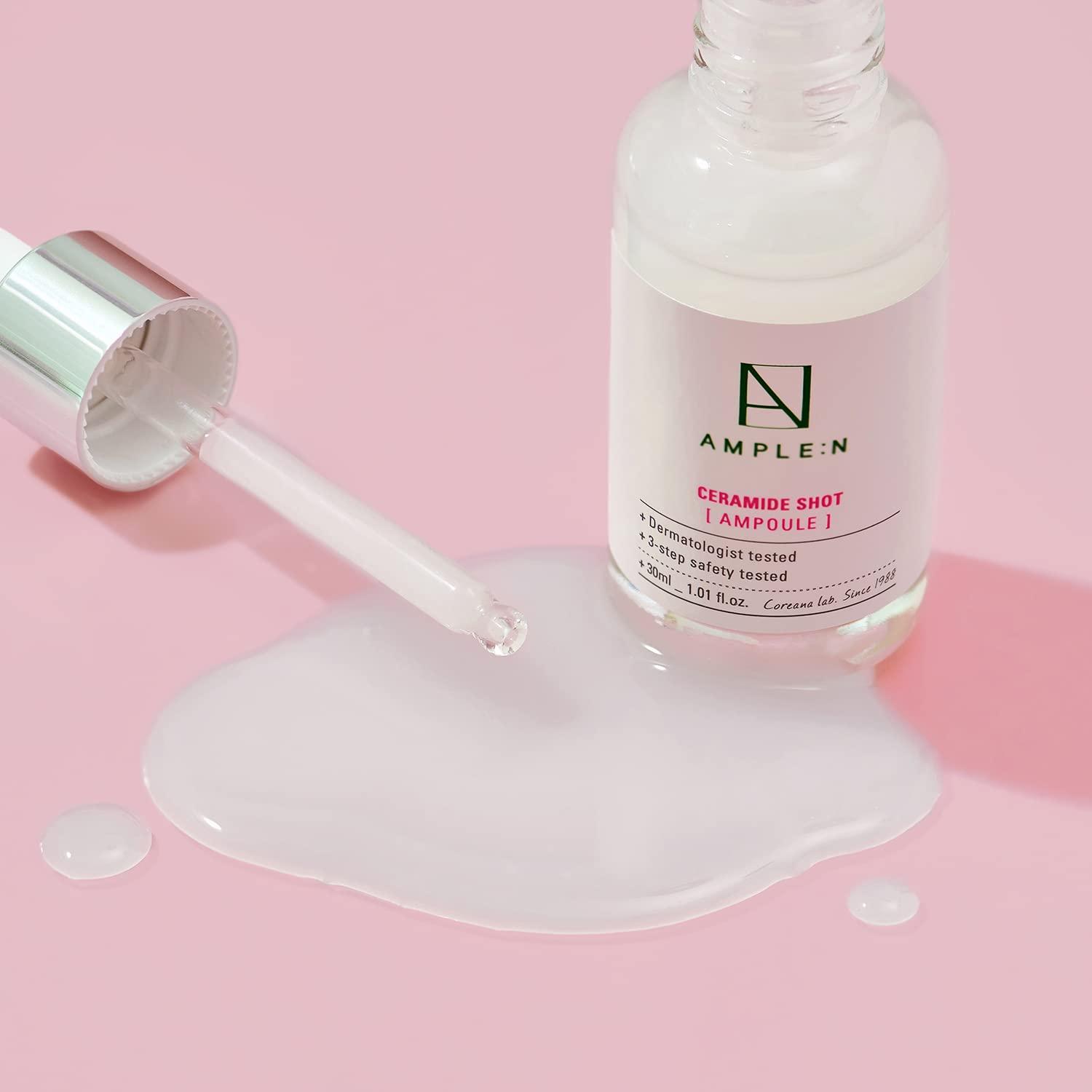 AMPLE N Ceramide Shot Ampoule - Anti Aging and Hydrating Serum for Deep Moisturization - 3.38 fl ...