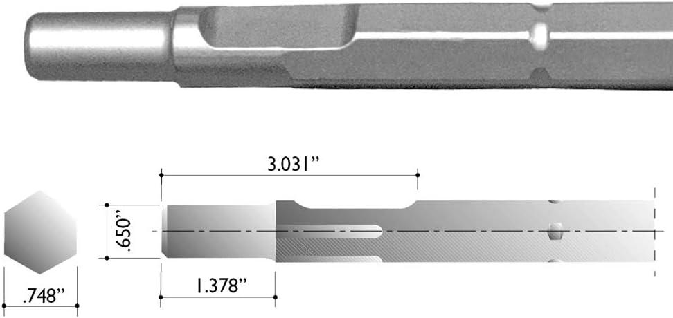 Champion Chisel Spline Shank Ground Rod Driver - Fits up to 3/4 Rod ...