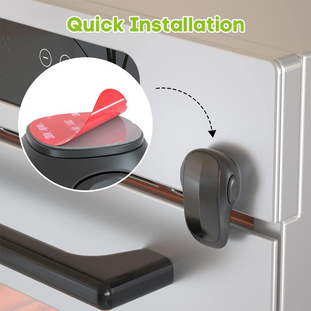 SAFELON Baby Safety Oven Door Lock - Double Button Kitchen Safety Lock ...