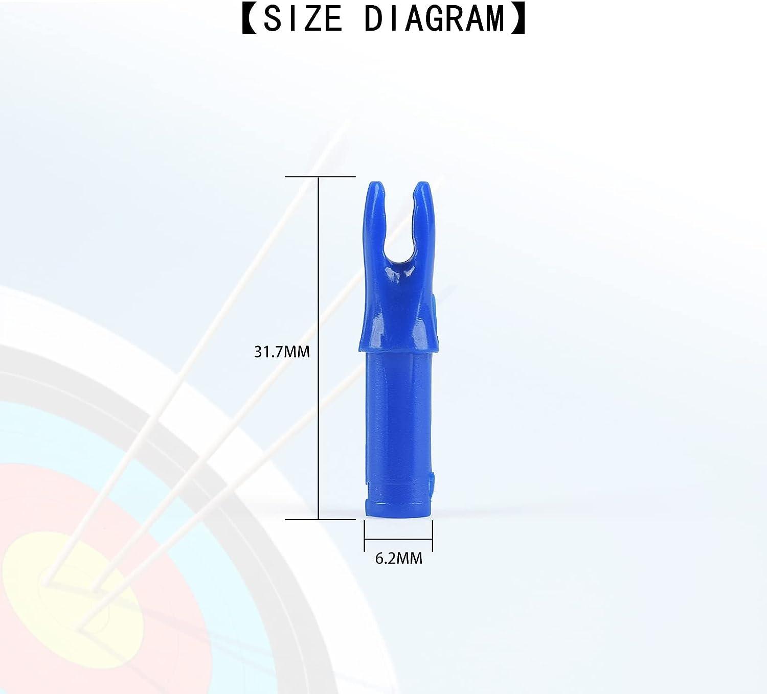 Yls 30Pcs Archery Arrow Nocks - 0.246 Inserts for 6.20mm Carbon Arrows ...