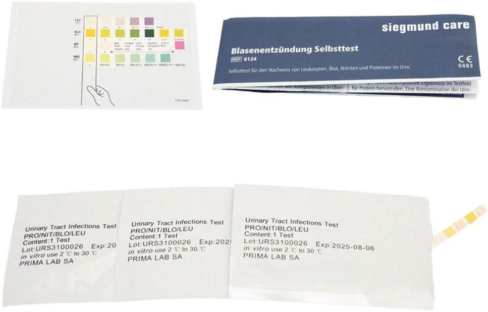 3-Pack Bladder Inflammation Self-Test - Home Urine Test Strips for ...