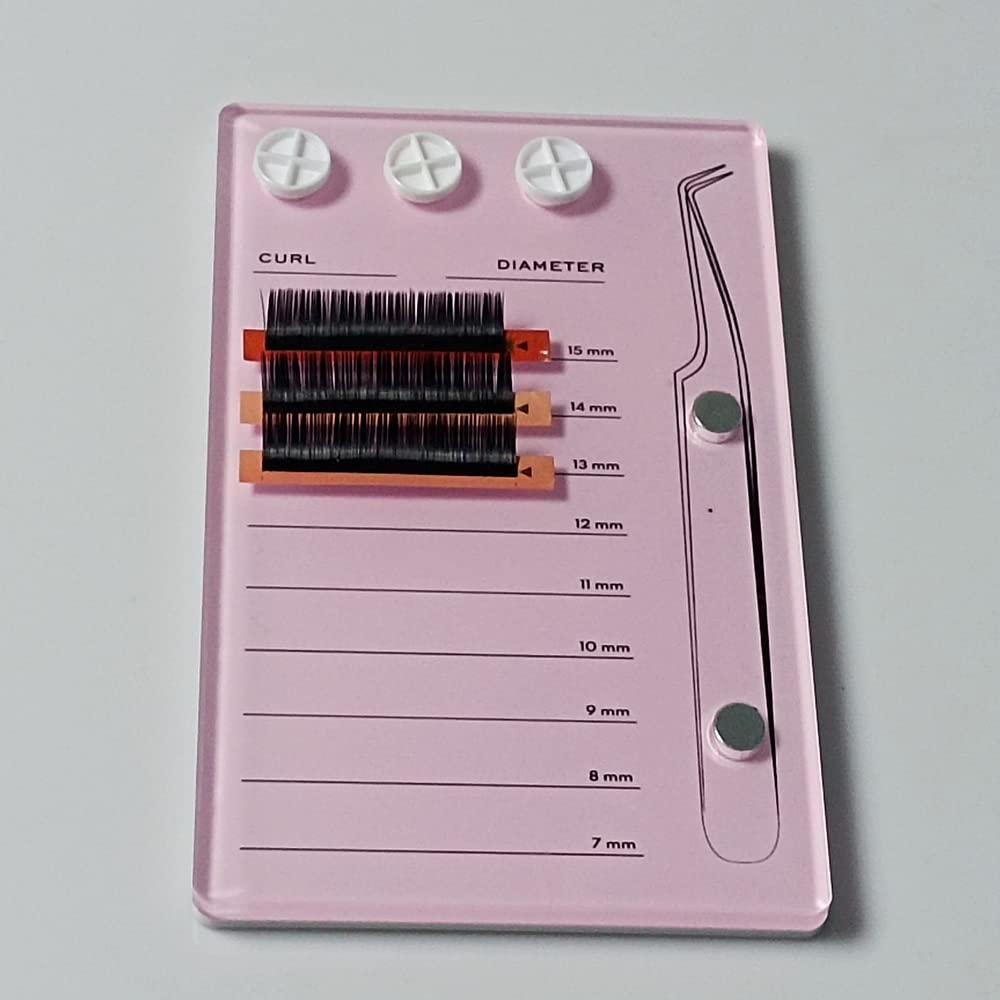 Acrylic Eyelash Extension Organizer | Pink False Eyelash Tray with ...