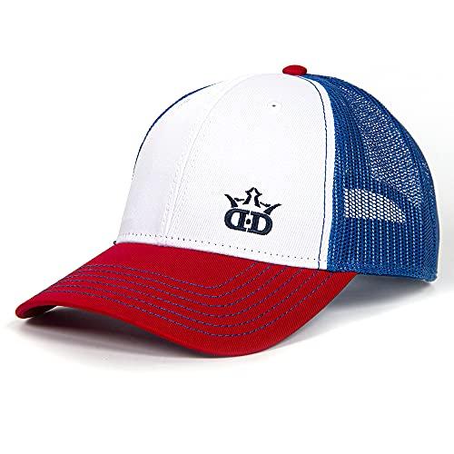 Dynamic Discs Standard D's Logo Snapback Mesh Disc Golf Hat - Red/White ...