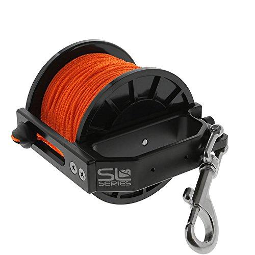 Dive Rite Slide Lock Primary Reel - 400 ft #24 Orange Line | Buy Now ...